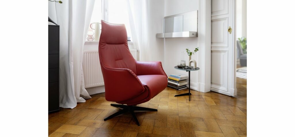 Relaxsessel Girona - Relaxfunktion (motorisch), Leder, Rot ...